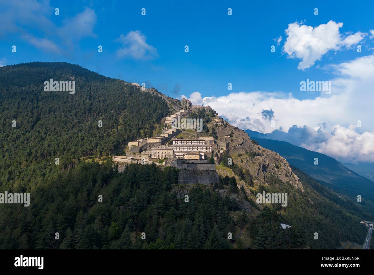 Aerial view fenestrelle fort hi-res stock photography and images - Alamy