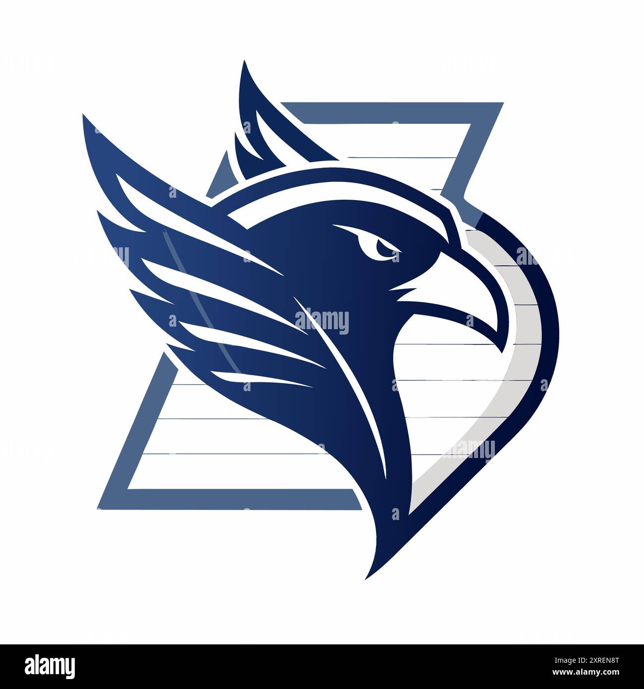 Illustrated Eagle Logo: A Striking Symbol of Power and Majesty Stock ...