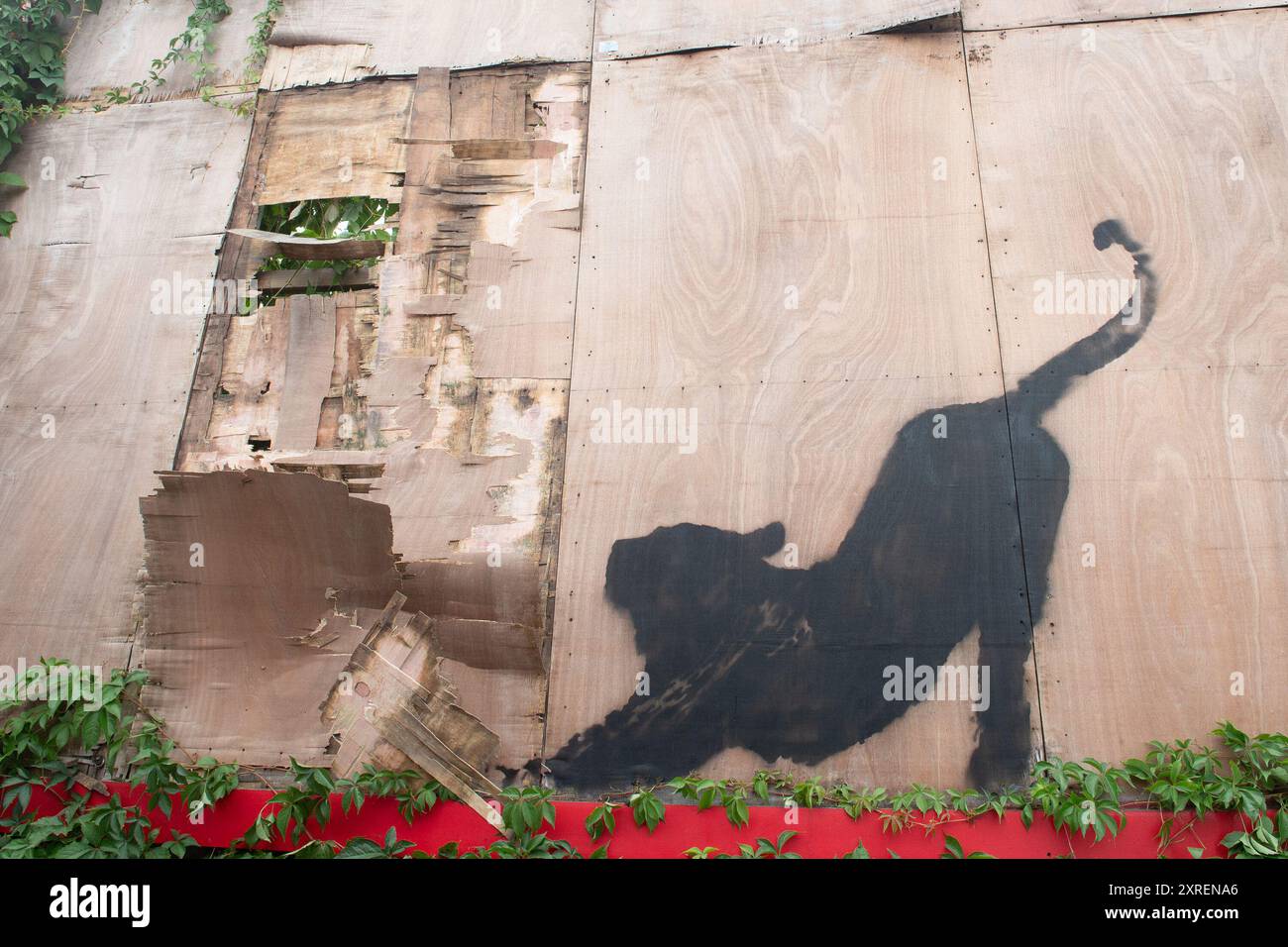 London, UK. 10 Aug 2024. People take photos of a sixth new mural by ...