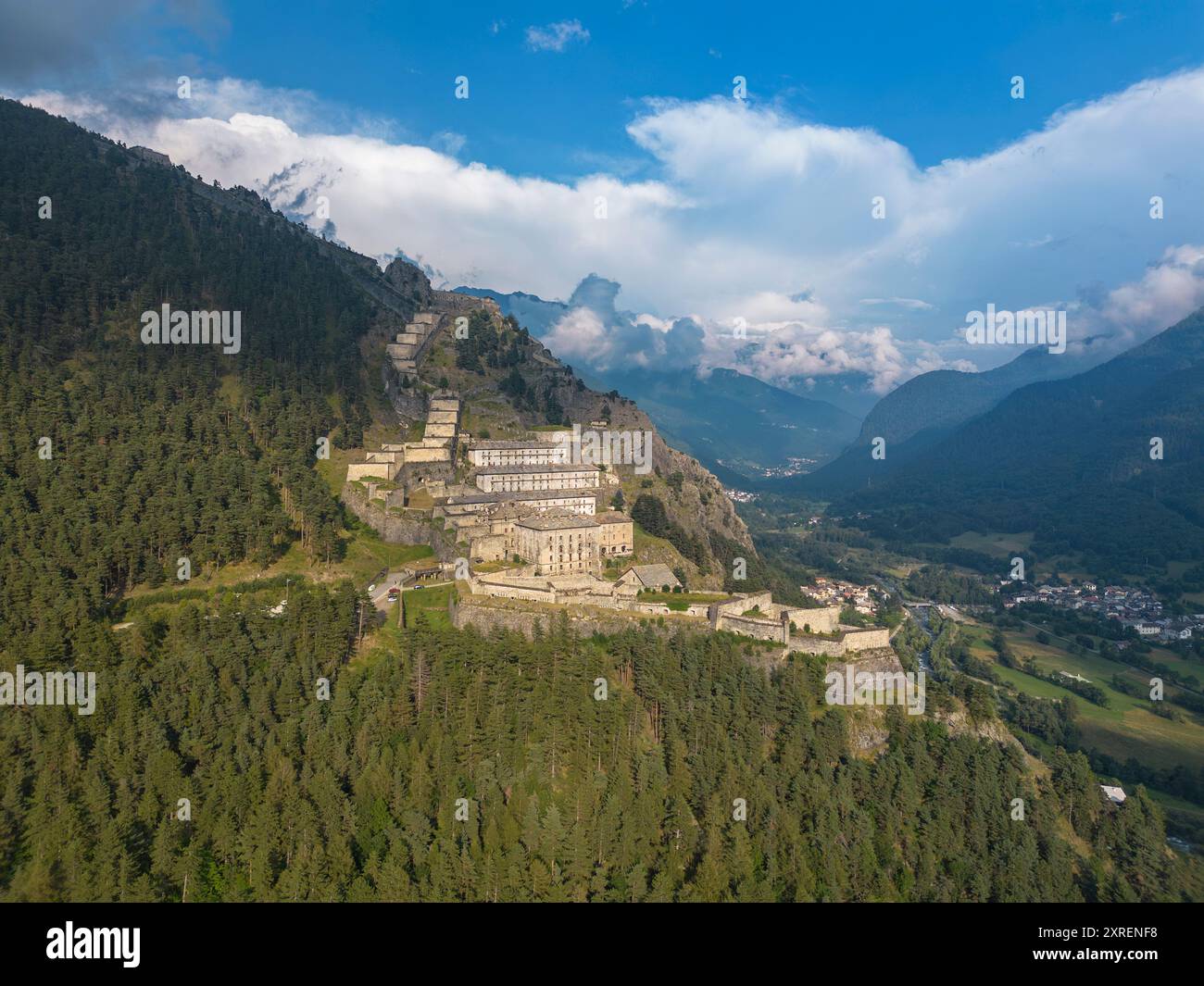 Aerial view fenestrelle fort hi-res stock photography and images - Alamy