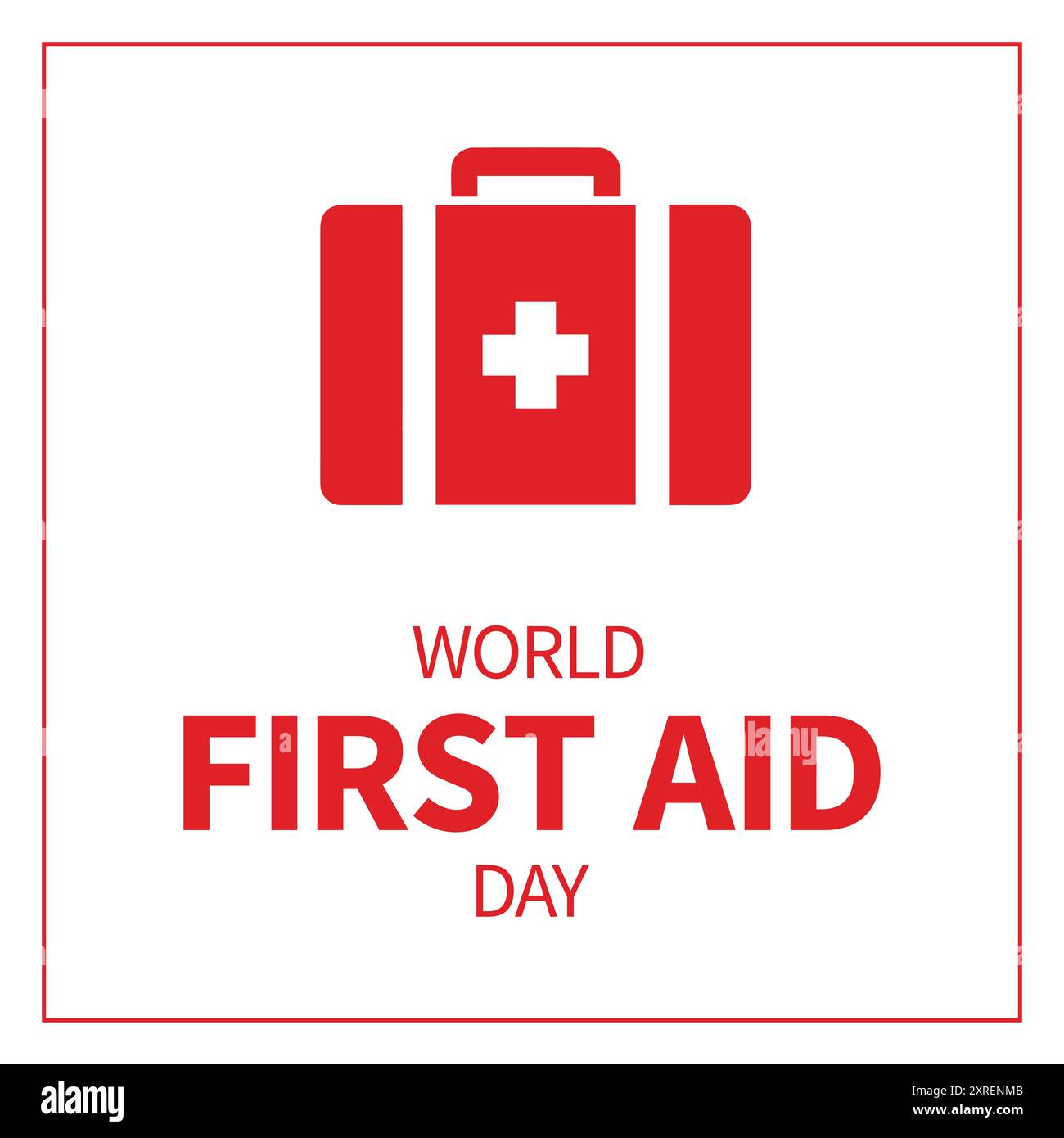 World first aid day vector design. 14th September. First aid artwork ...