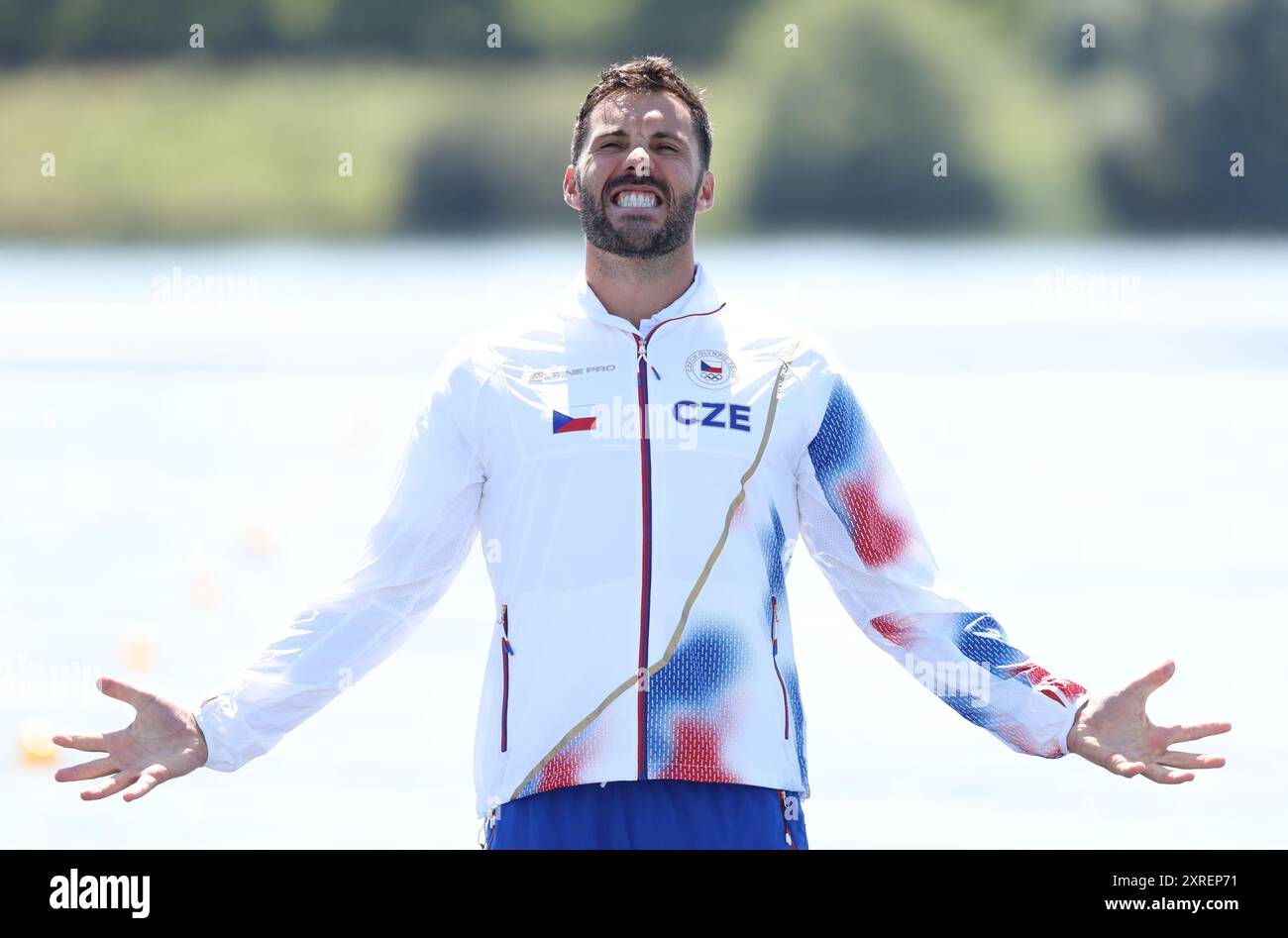 Vaires Sur Marne. 10th Aug, 2024. Gold medalist Josef Dostal of the ...