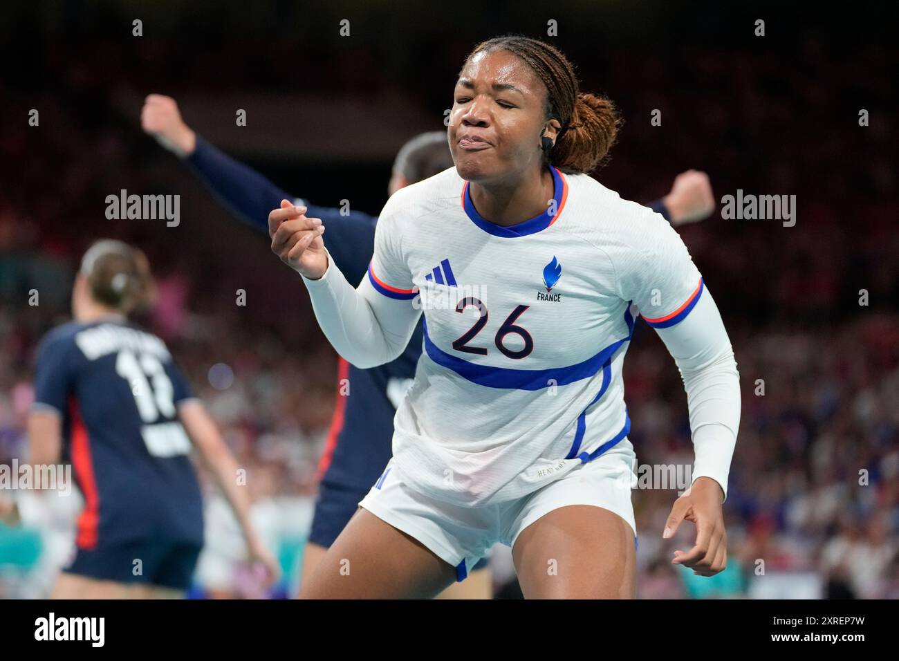 France's Pauletta Foppa reacts after a missed chance during the gold ...