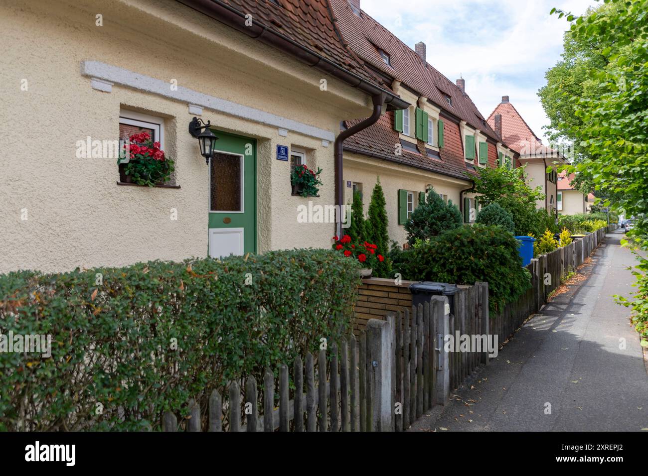 Bilderserie 09.08.2024 Bilder aus der Gartenstadt Nürnberg, einer der ...