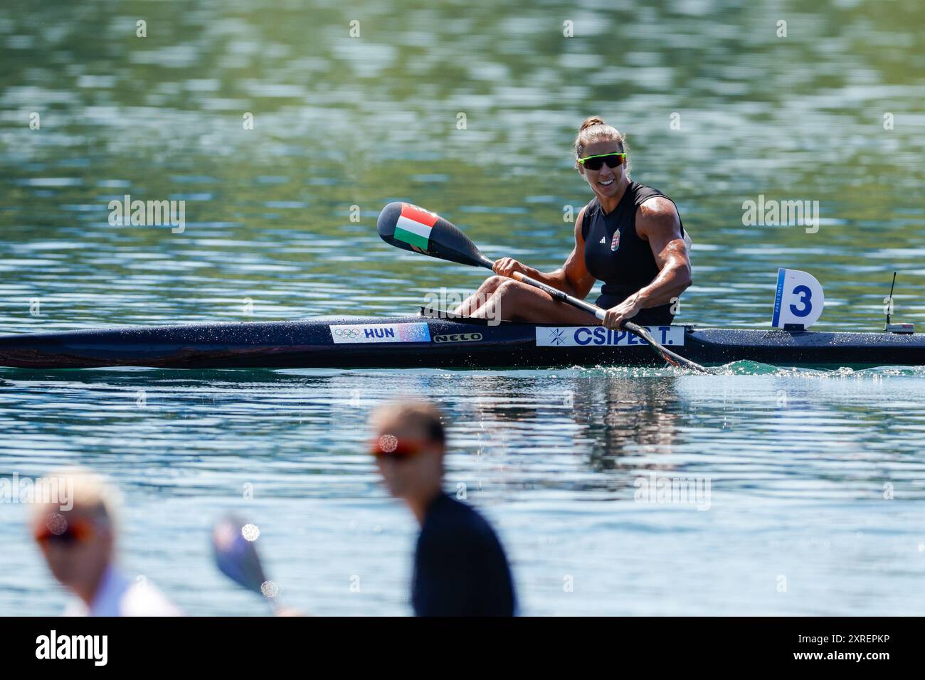 Vaires Sur Marne. 10th Aug, 2024. Tamara Csipes of Hungary reacts after ...
