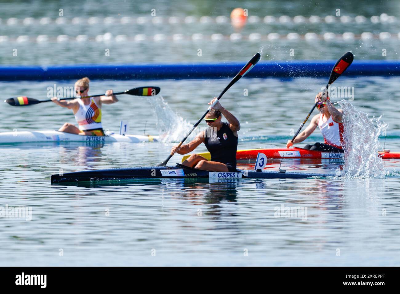 Vaires Sur Marne. 10th Aug, 2024. Tamara Csipes (front) of Hungary ...