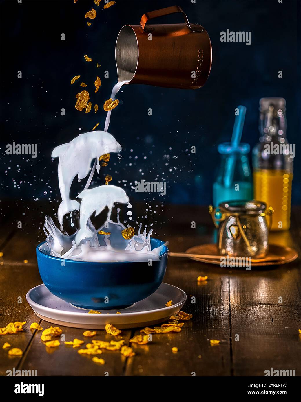 High speed flash photography milk hi-res stock photography and images ...