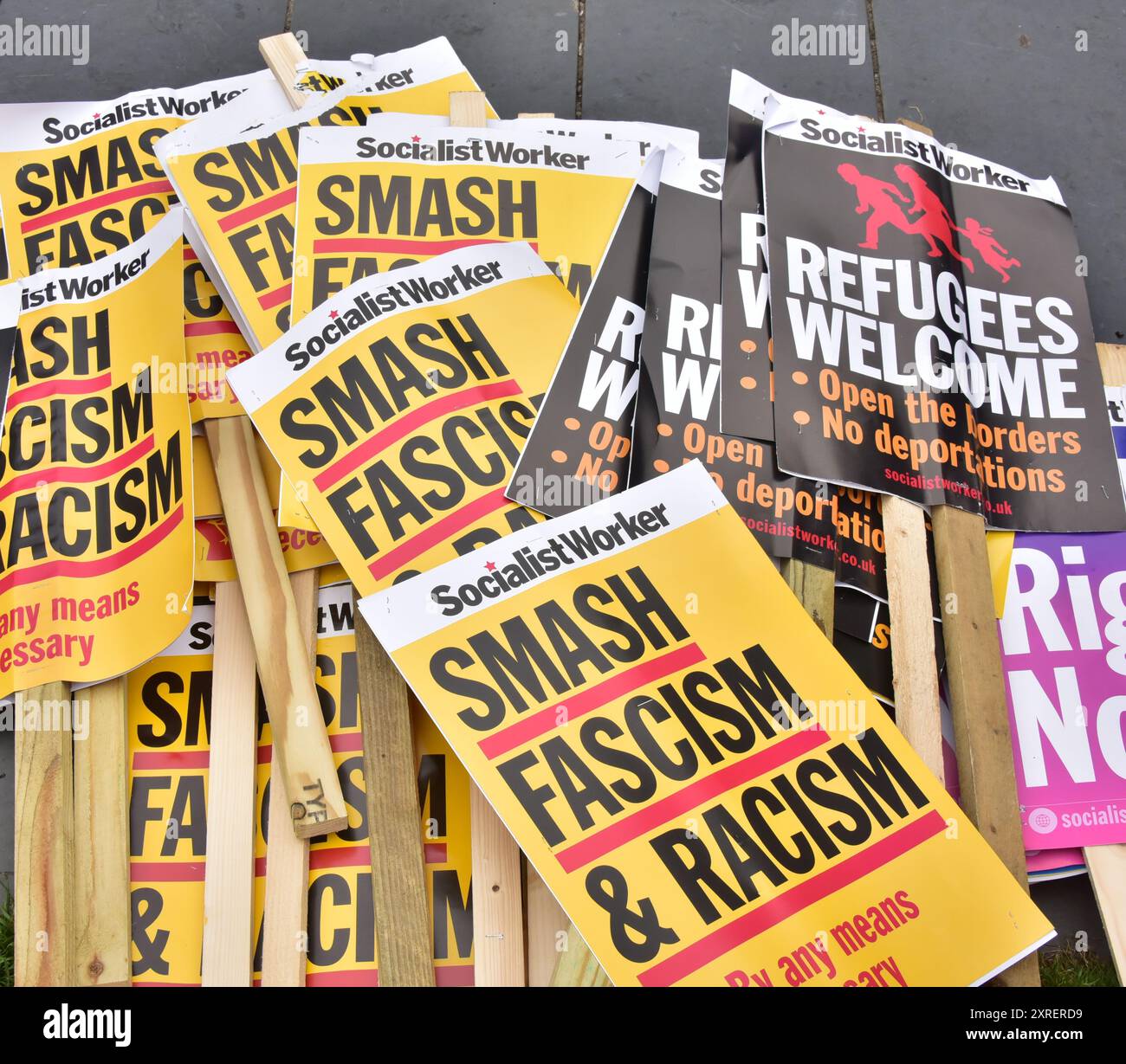 Manchester, UK, 10th August, 2024. Stop the far right unity rally as ...