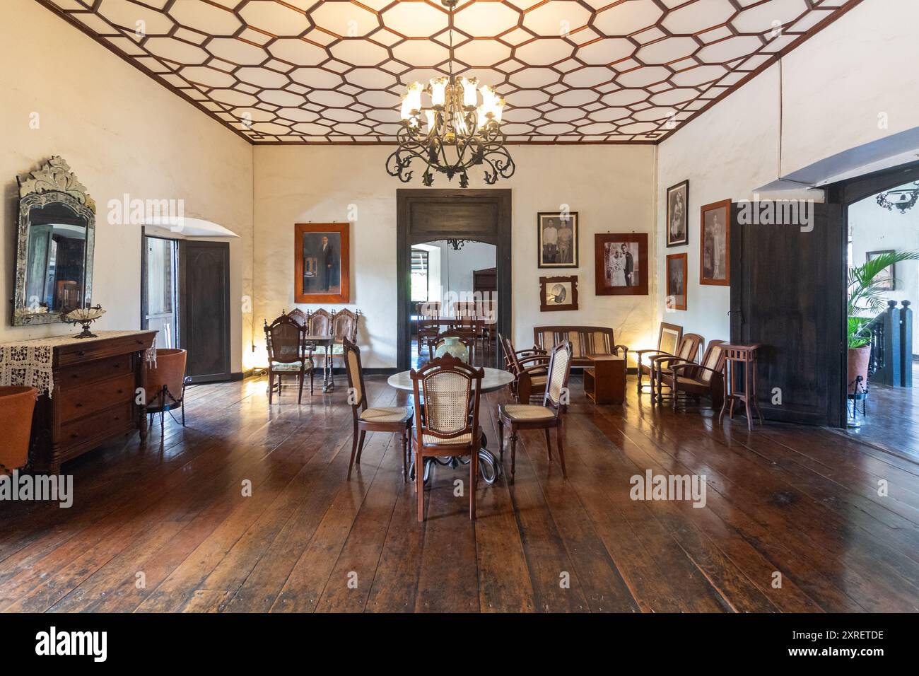 Interior of Balay San Nicolas, a colonial era heritage house in the San ...