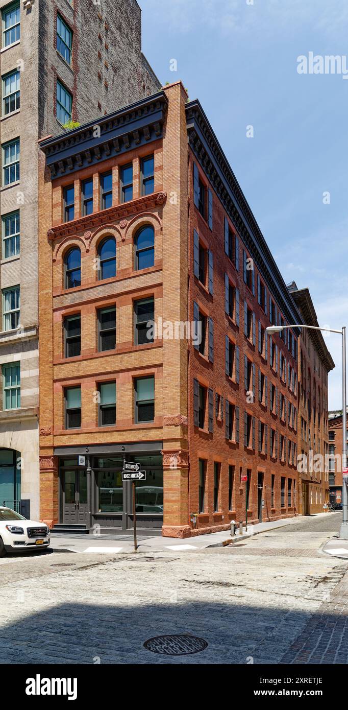 10 Hubert Street is a five-story store and lofts building of brick with ...