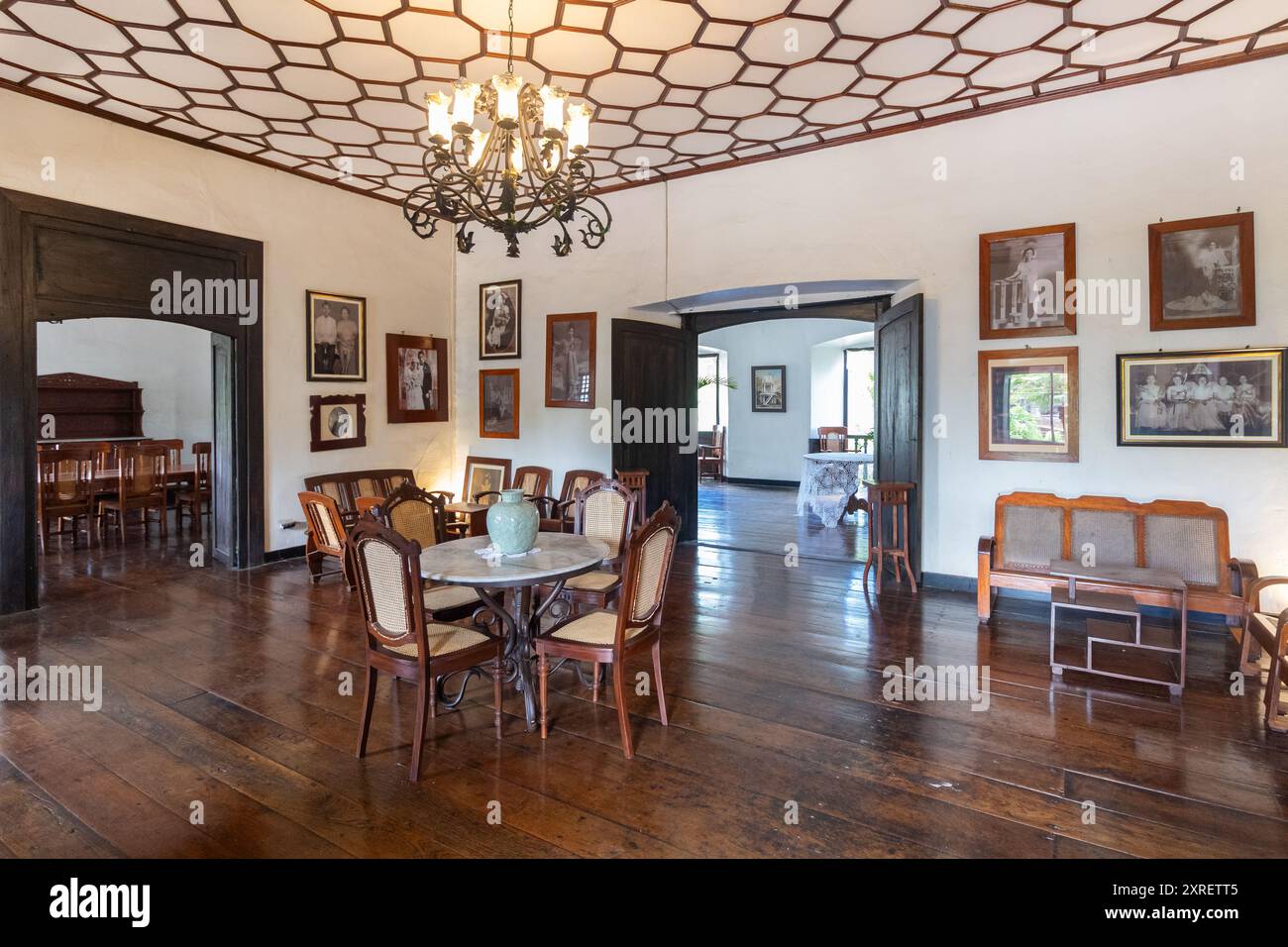 Interior of Balay San Nicolas, a colonial era heritage house in the San ...