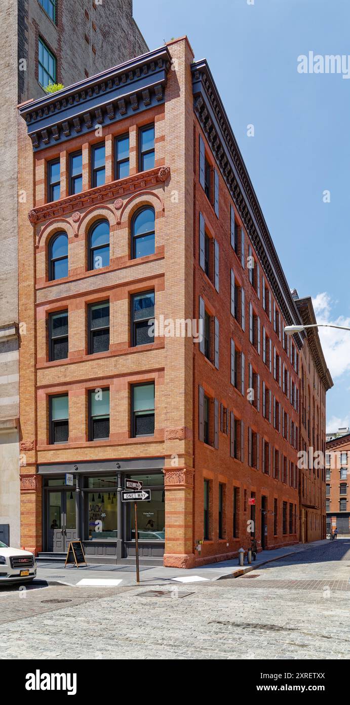 10 Hubert Street is a five-story store and lofts building of brick with ...