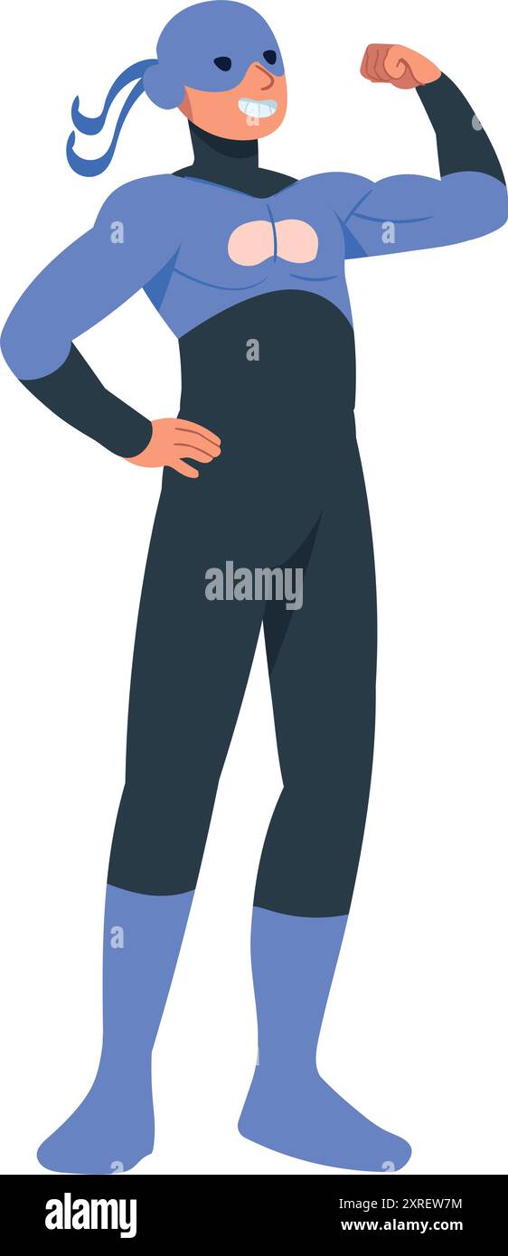 superhero strong character Stock Vector Image & Art - Alamy
