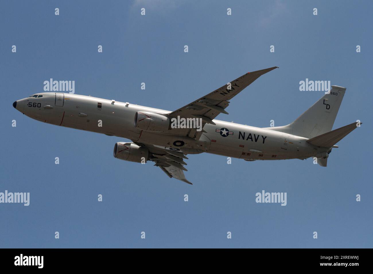 A Boeing P8A Poseidon Multi-Mission Maritime Patrol Aircraft with the ...