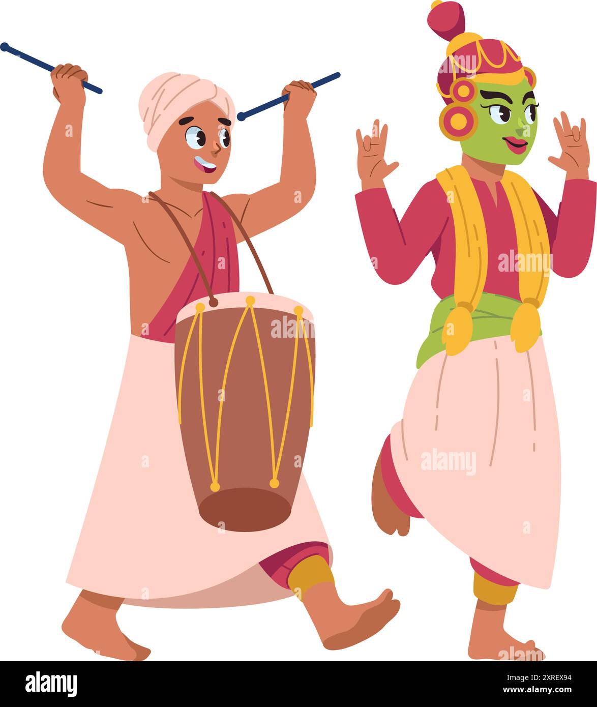 hindu people in onam harvest festival Stock Vector Image & Art - Alamy