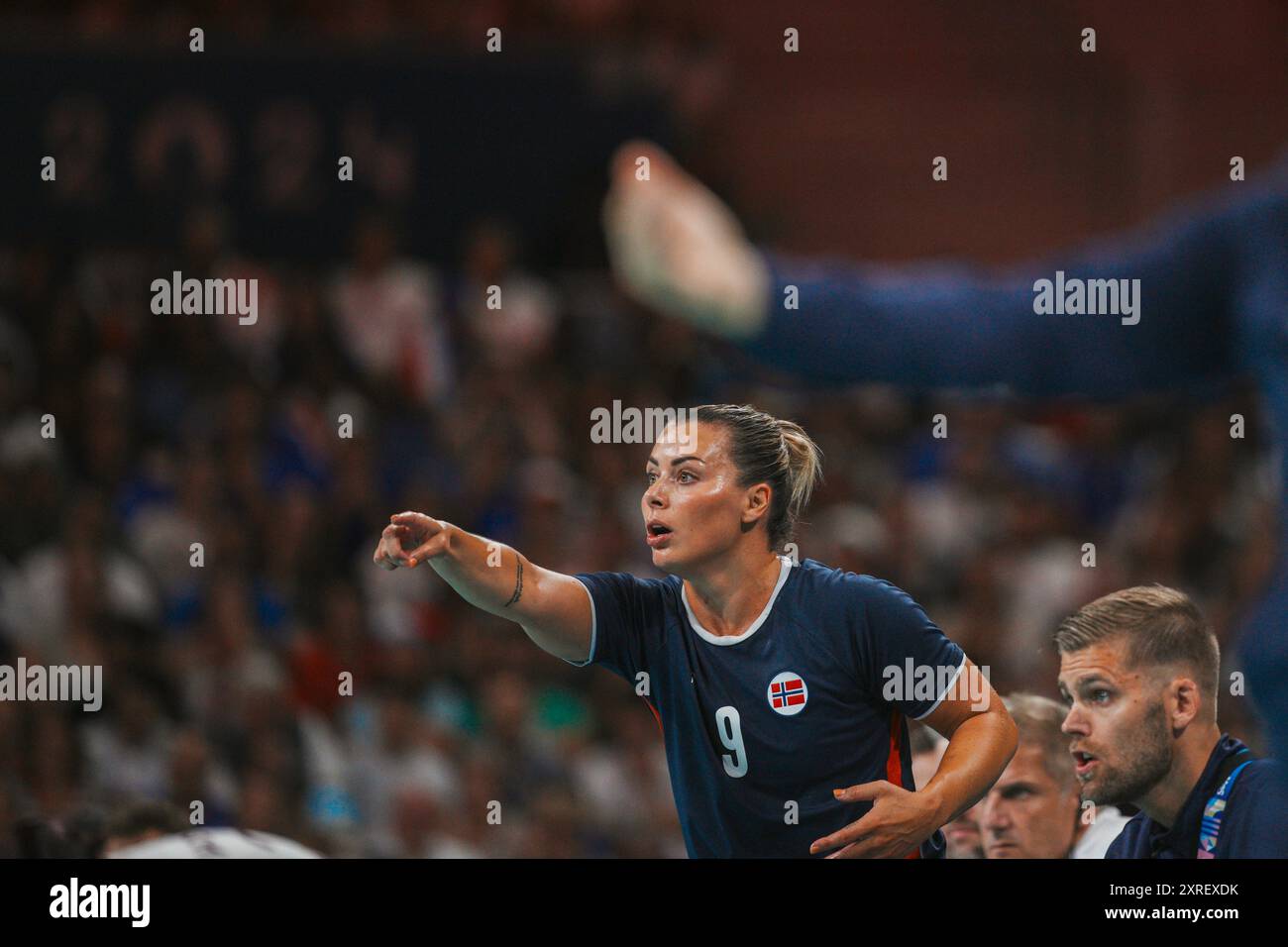 Lille, France 20240810. Nora Mørk in the women's handball final between ...