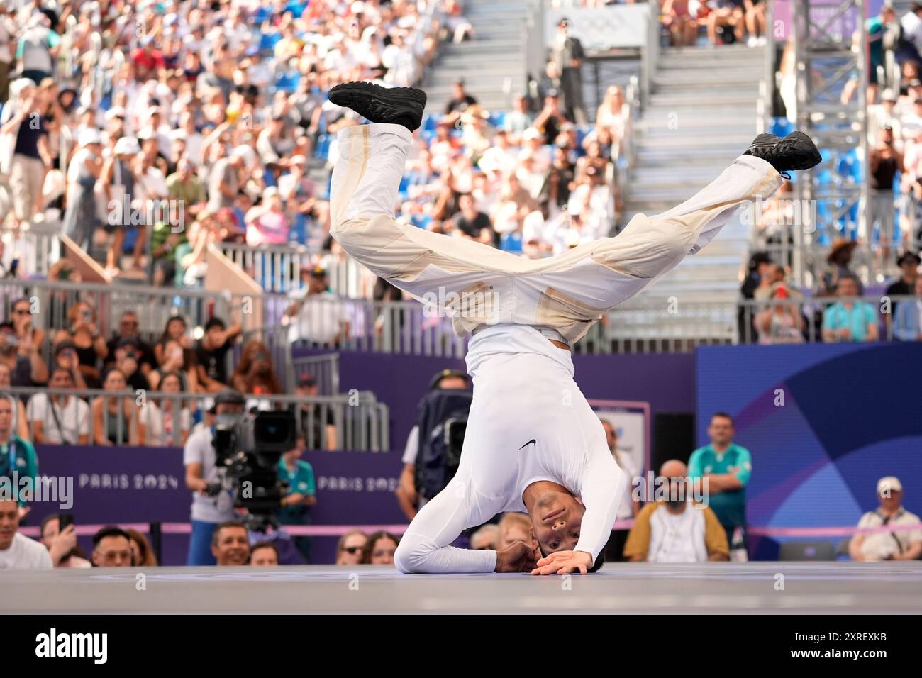 United States Victor Mantalvo, known as B-Boy Victor competes during ...