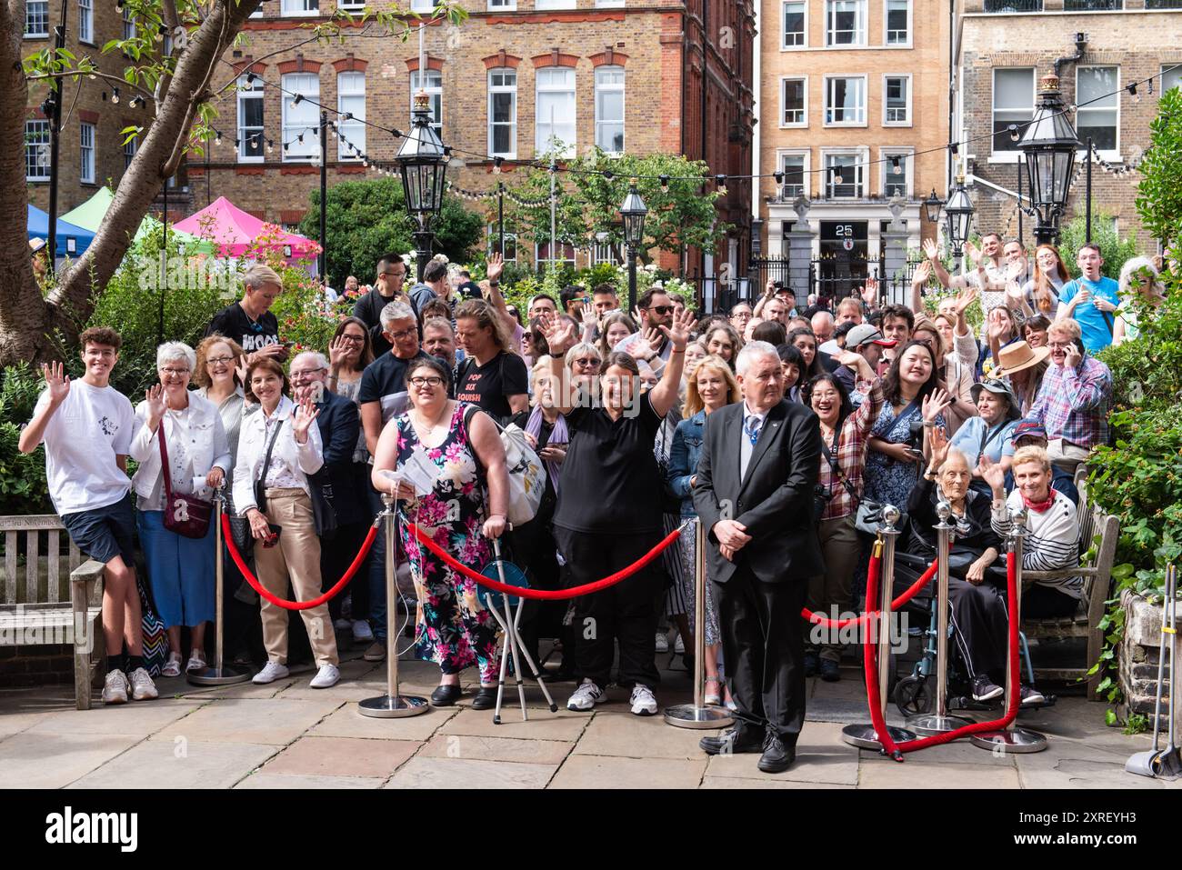 London, 10th August 2024, The crowd and potential pet adopters at West ...