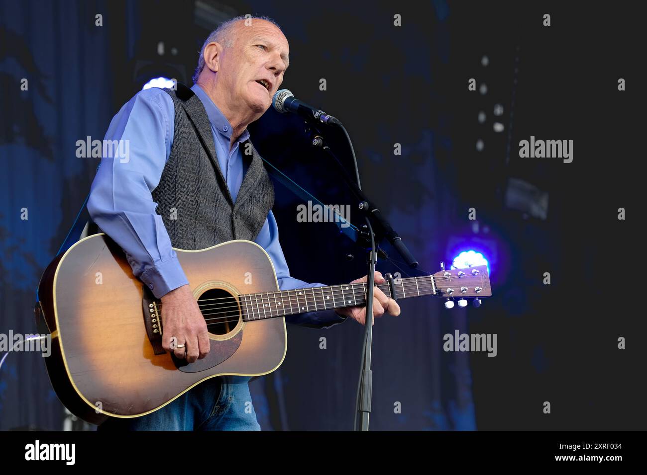 English comedian, folk singer and guitarist, Richard Digance performs ...
