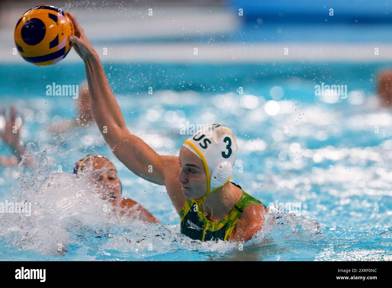 Australia's Elle Armit holds the ball during the women's gold medal ...