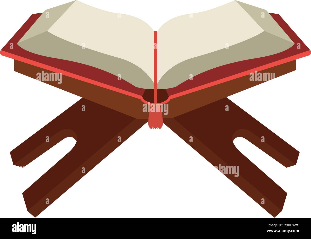 opened quran islamic holy book on stand Stock Vector Image & Art - Alamy