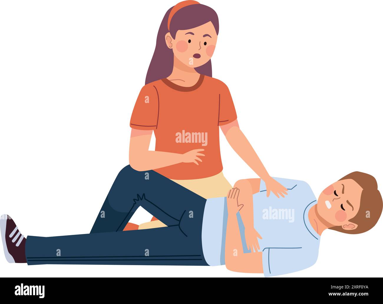 Providing first aid Cut Out Stock Images & Pictures - Alamy