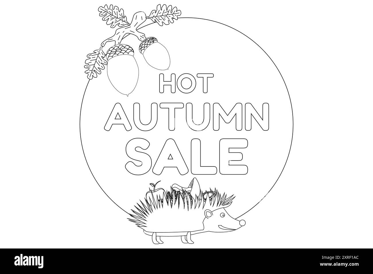 Hedgehog and foliage Stock Vector Images - Alamy