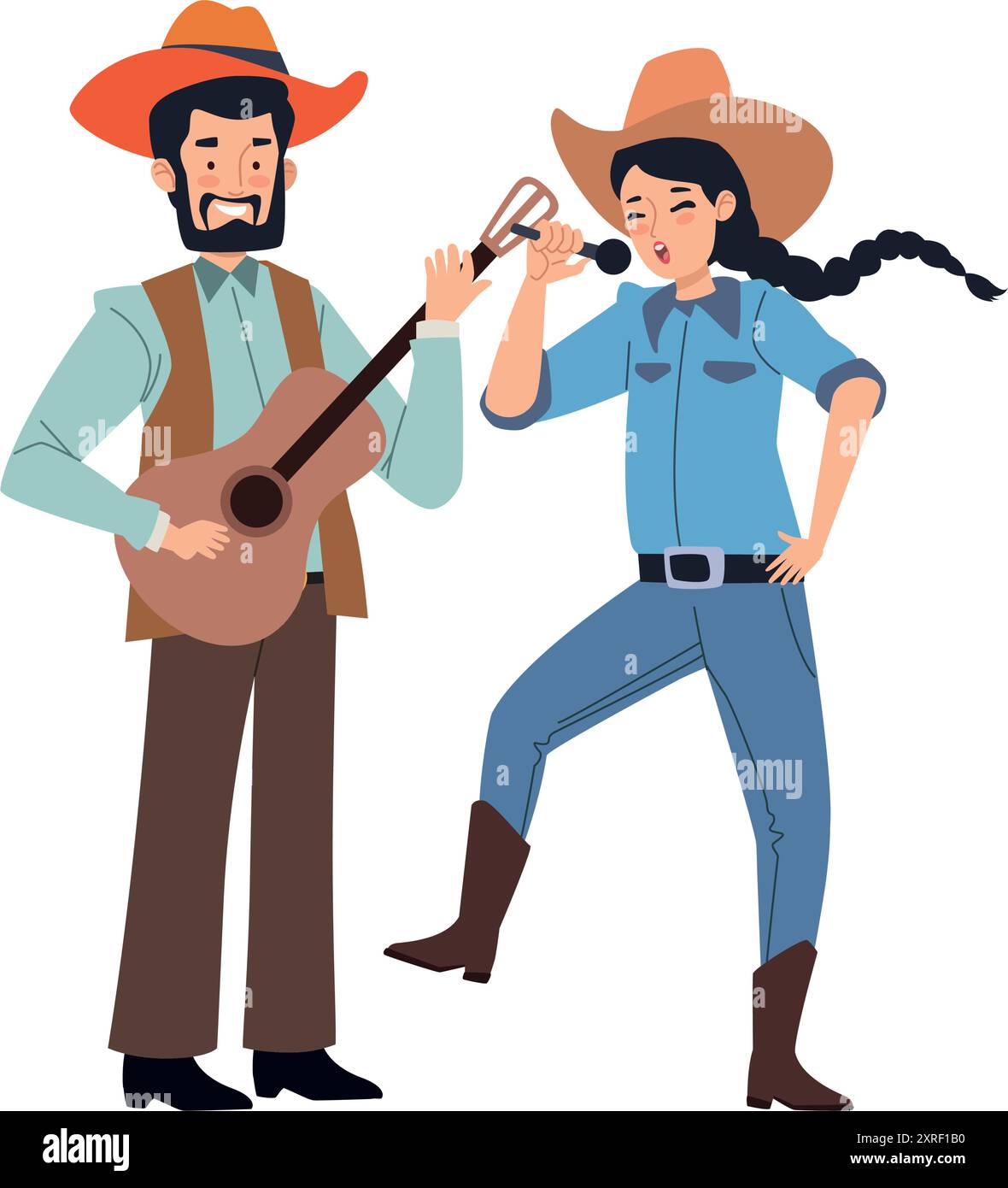 Cowboy country music boots Stock Vector Images - Alamy