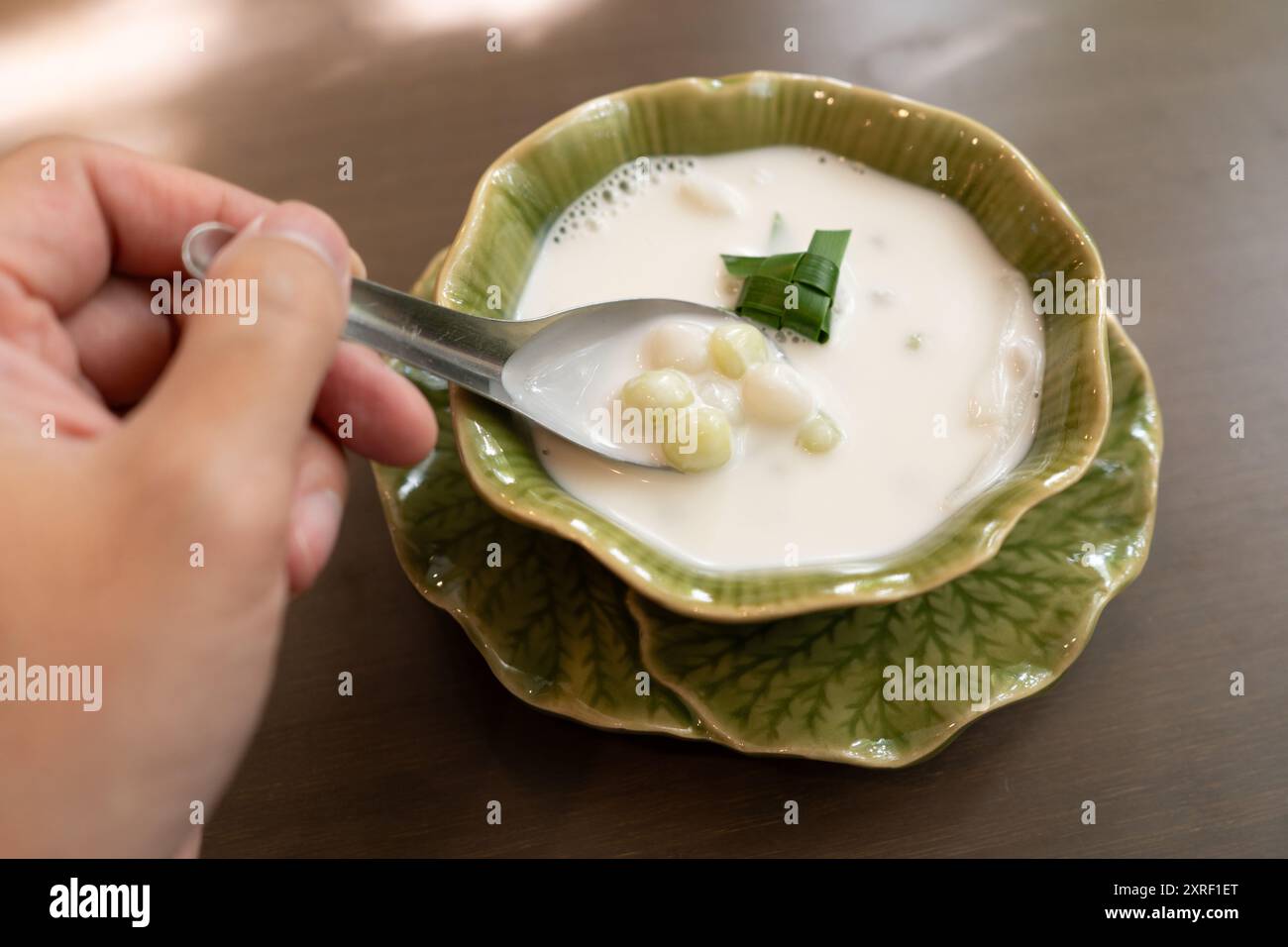 Bua Loy is a traditional Thai dessert made of glutinous rice flour ...