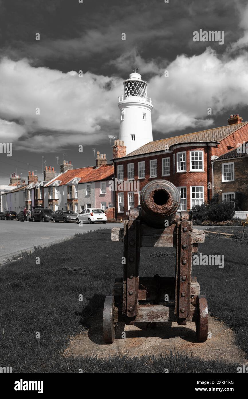 Partially desaturated image of Southwold Lighthouse, Suffolk ...