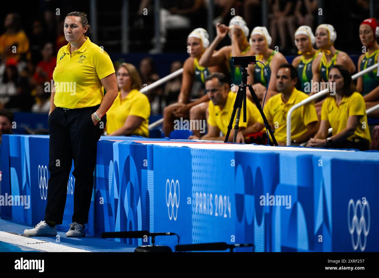 Paris, France. 10th Aug, 2024. Bec Rippon, head coach of team Australia ...