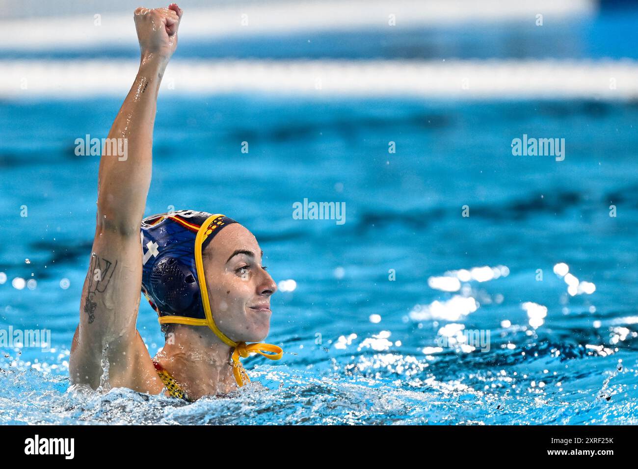 Paris, France. 10th Aug, 2024. Bea Ortiz of Spain celebrates during the ...