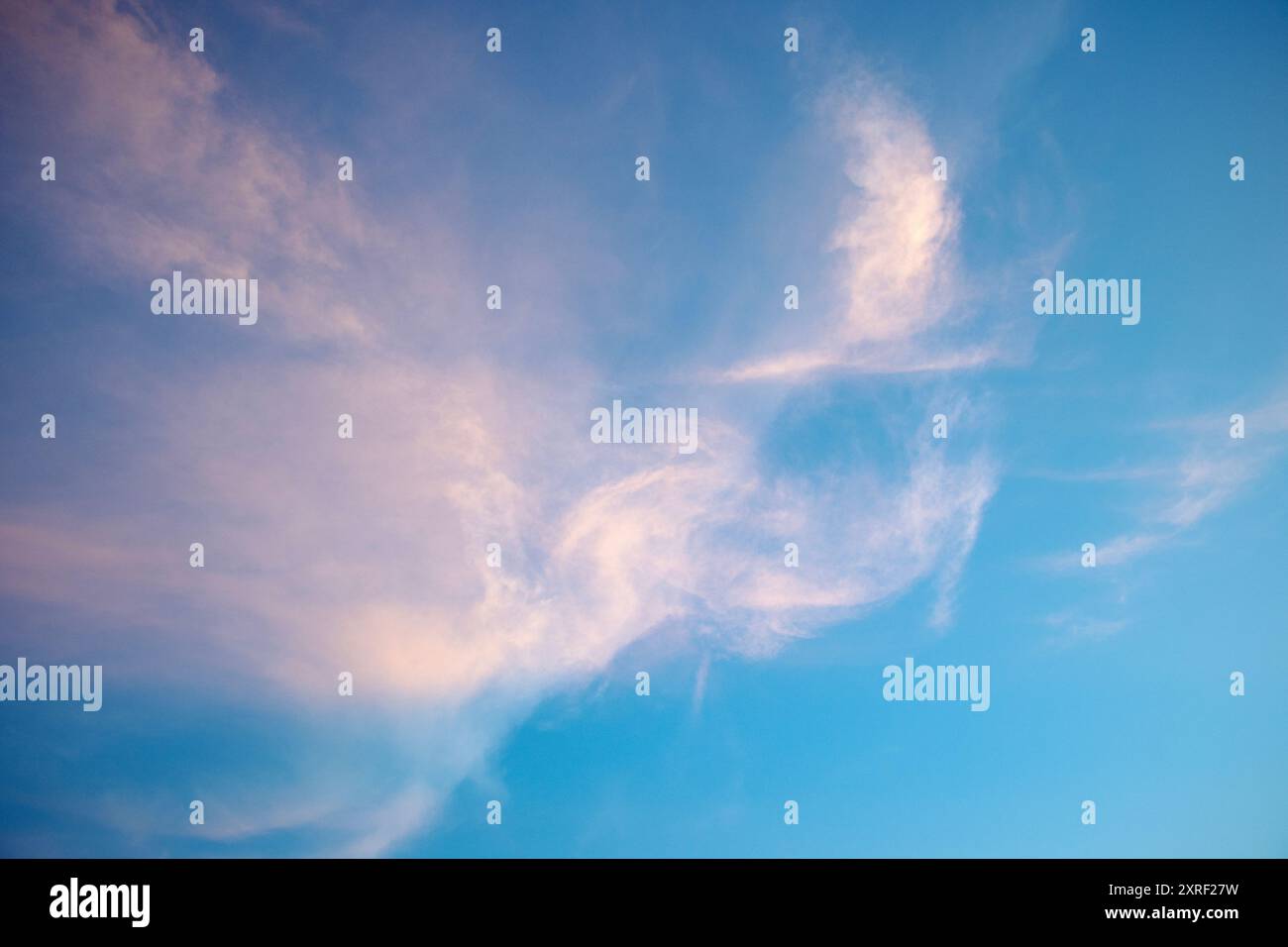 High Altitude Cirrus clouds are comprised of fine ice crystals. Air ...