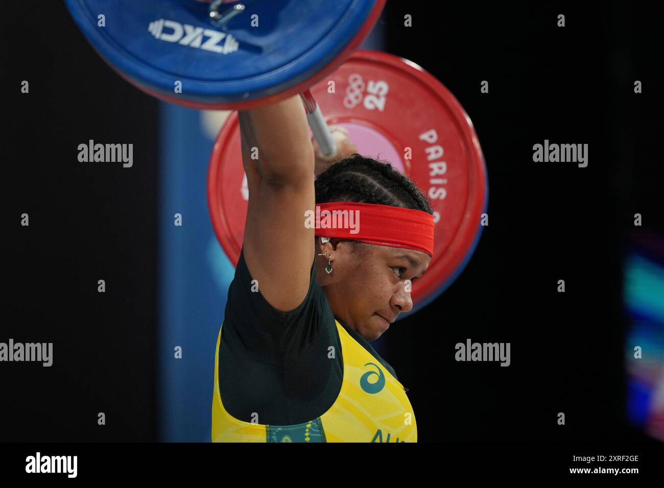 Eileen Cikamatana of Australia competes during the women's 81kg ...