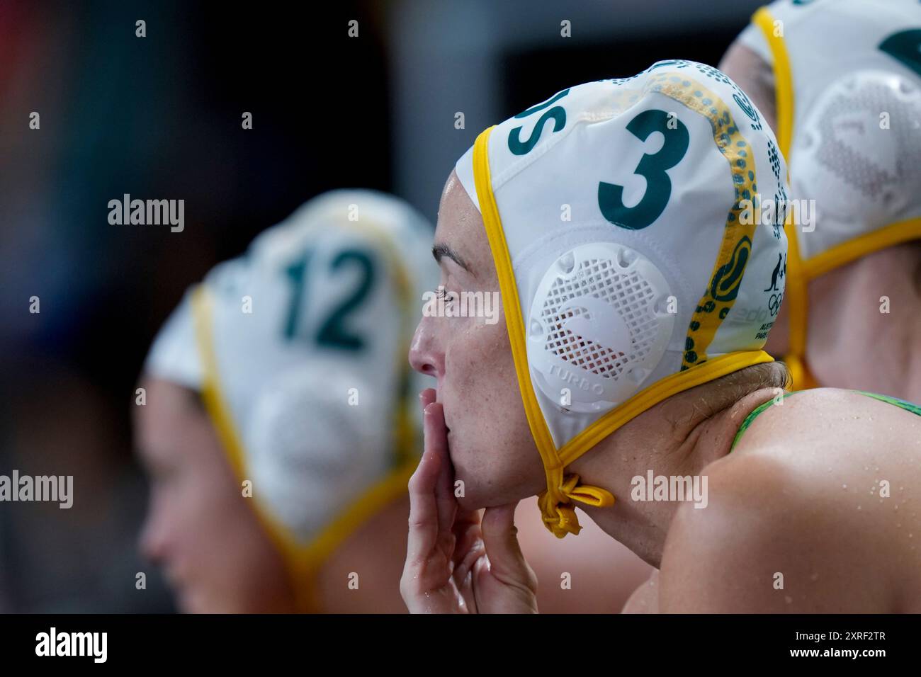 Australia's Elle Armit sits on the bench during the women's gold medal ...