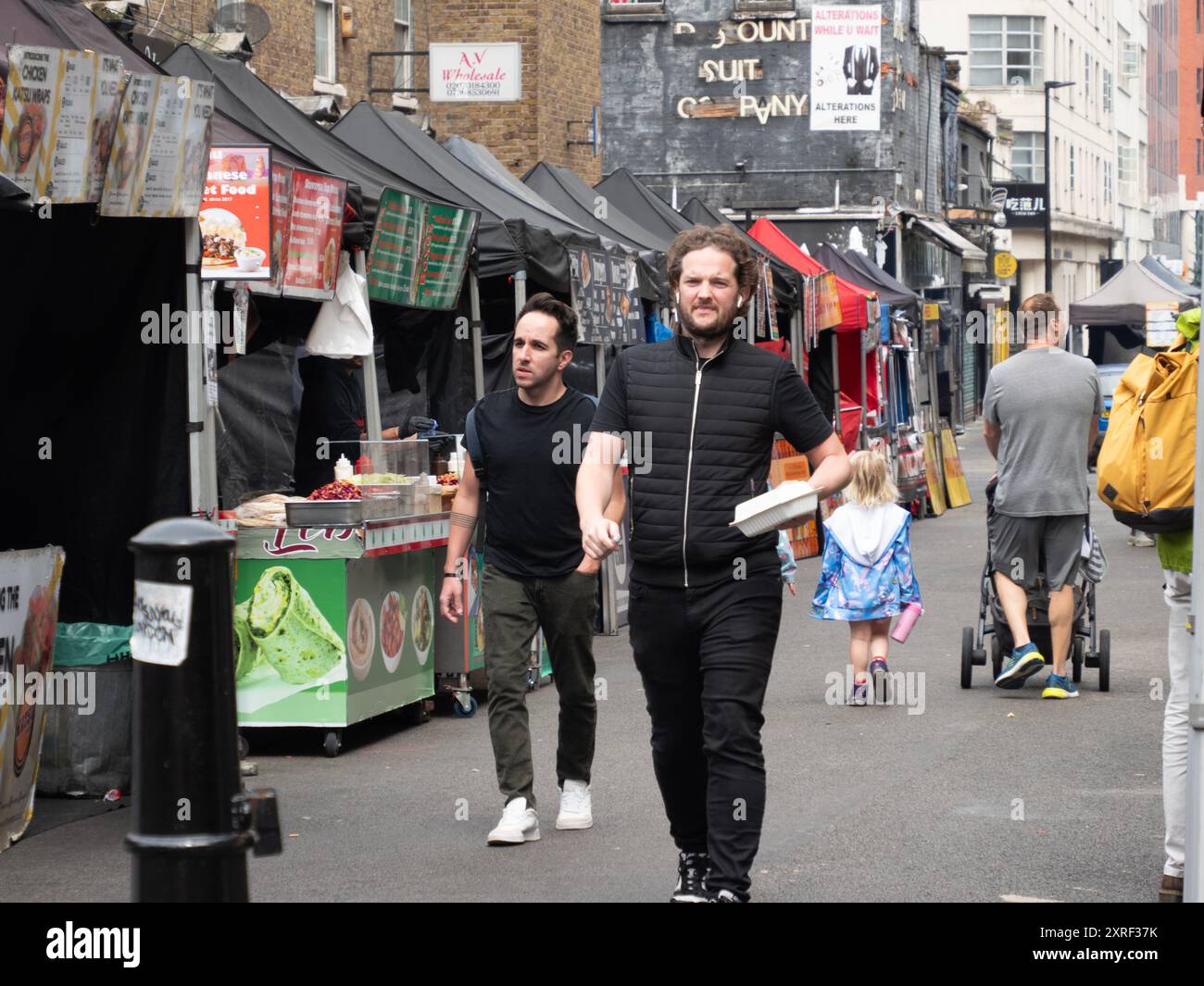 Street food traders with stalls at Goulston Street Food Court, Goulston ...