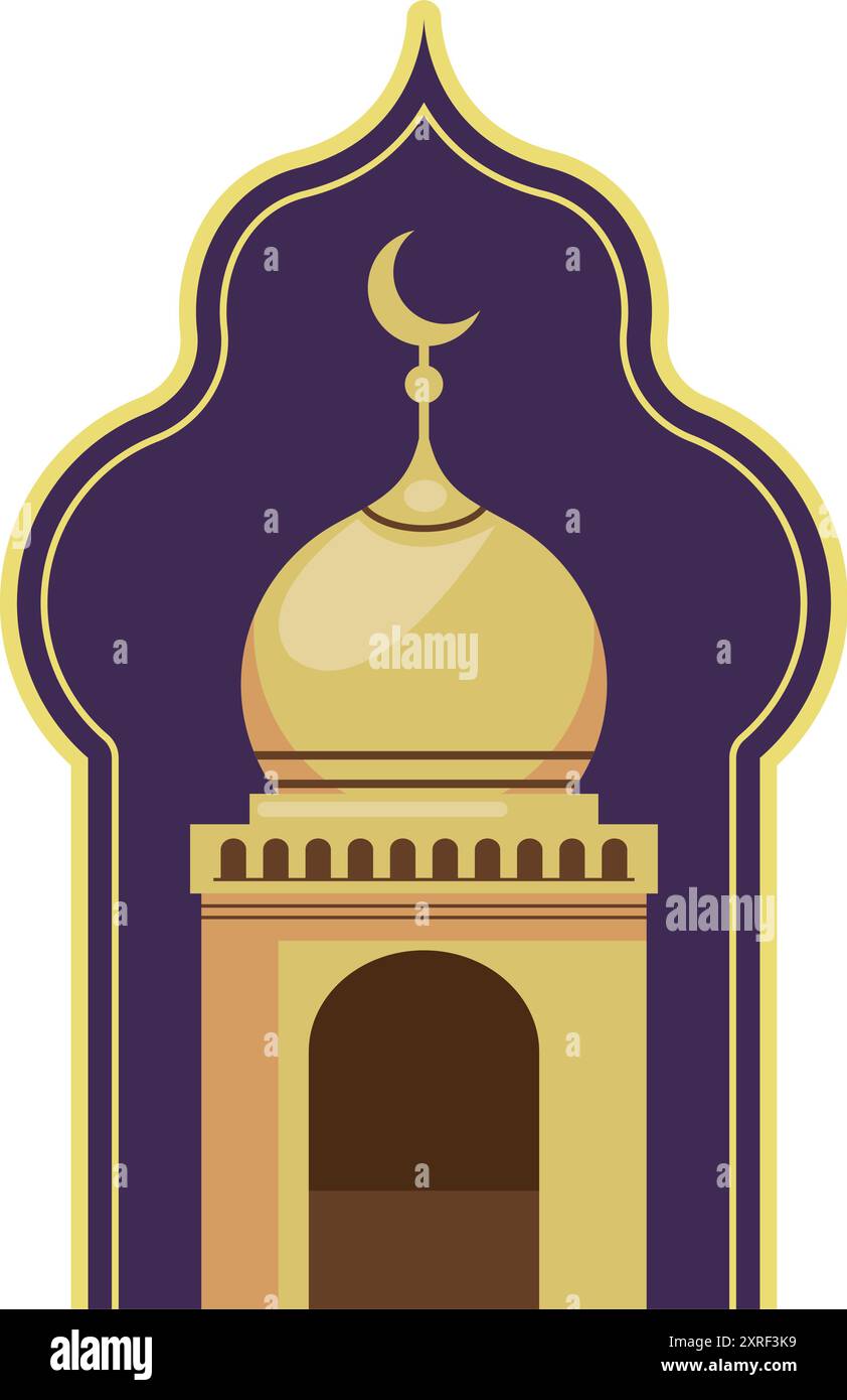 arabic mosque traditional building Stock Vector Image & Art - Alamy