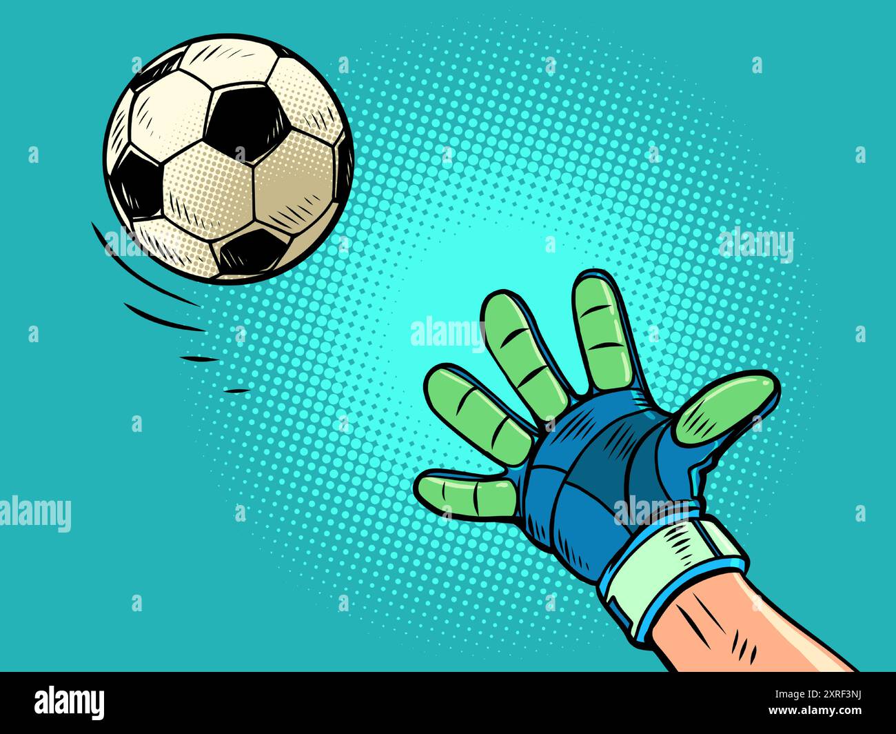 Catch goalkeeper Stock Vector Images - Alamy