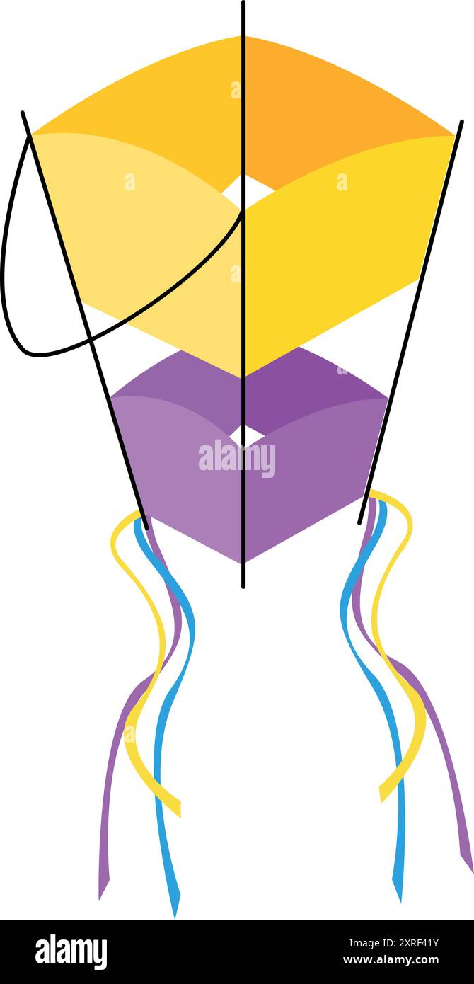 box kite fly cartoon Stock Vector Image & Art - Alamy