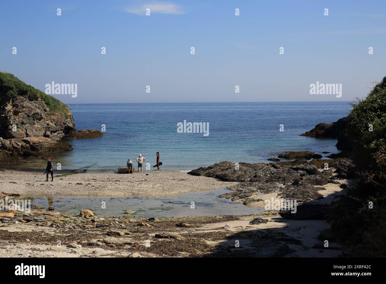 Plage de Port Puce, Belle Ile en Mer, Brittany, France Stock Photo - Alamy