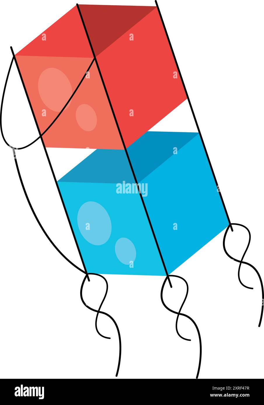 box kite fly isolated Stock Vector Image & Art - Alamy