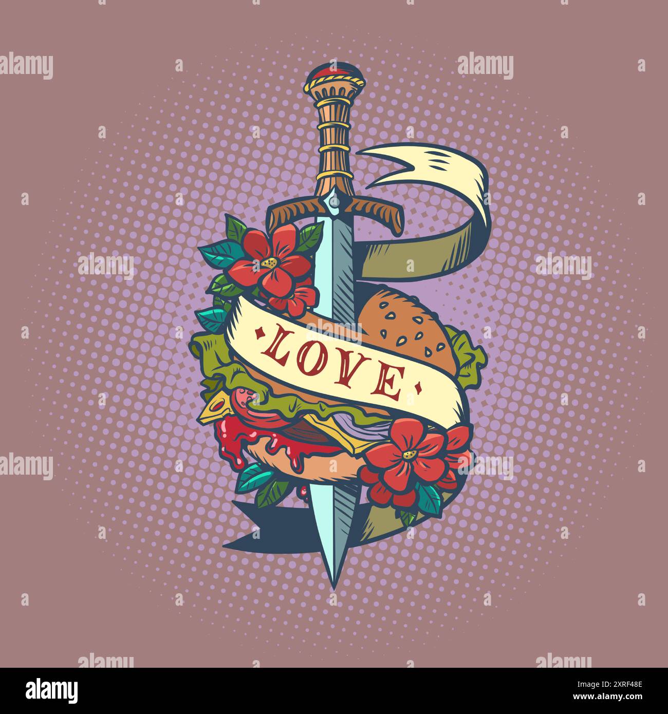 Medieval sandwich Stock Vector Images - Alamy