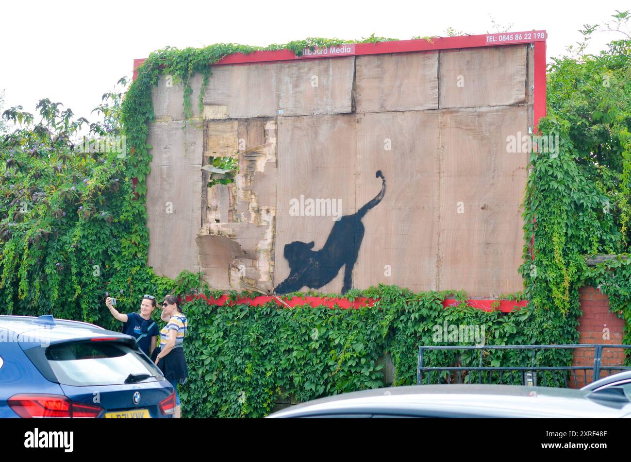 London, UK. August 10, 2024. Banky’s sixth artwork in one week was ...