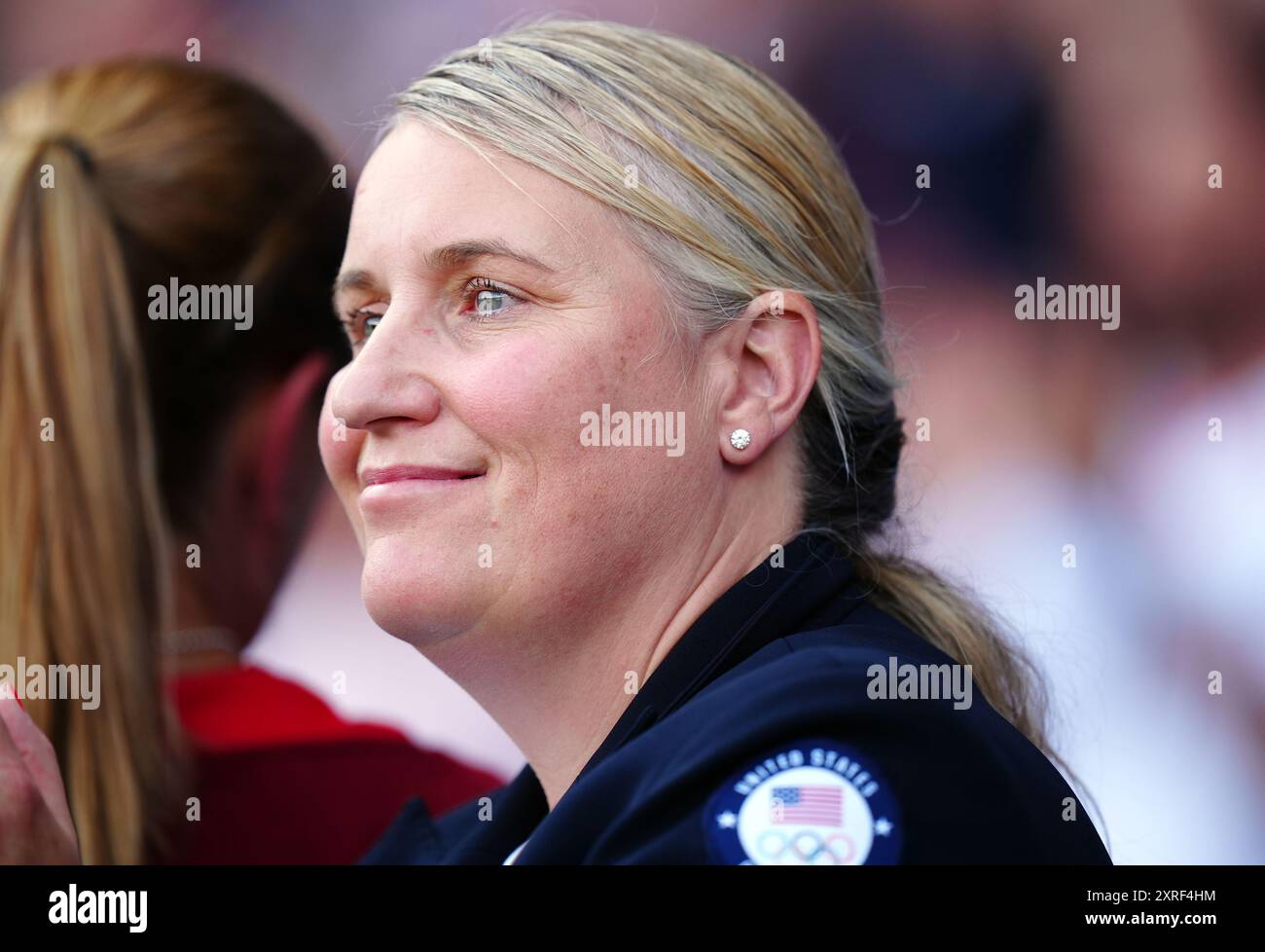 USA manager Emma Hayes during the Women's Gold Medal Match at Parc des ...