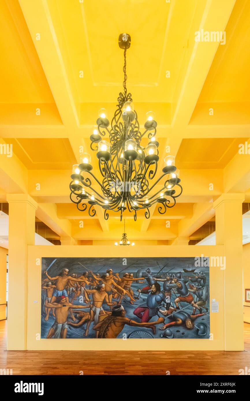 The Battle of Mactan mural painiting by Elmer Borlongan at the National ...