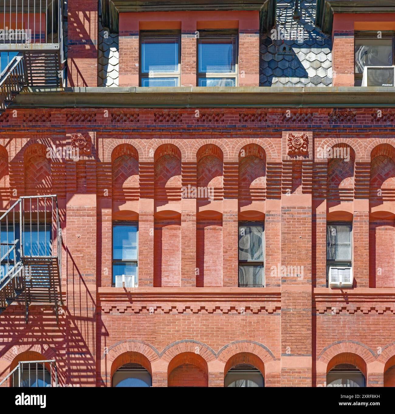 Detail: 47 Hudson Street, Tribeca West Historic District, a brick-and ...