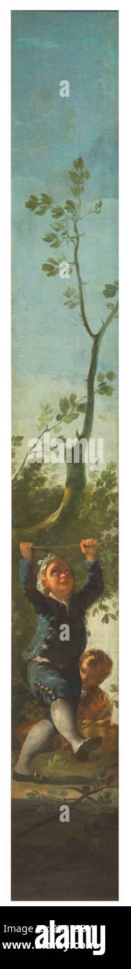 The tree boy painting by Francisco de Goya Stock Photo - Alamy