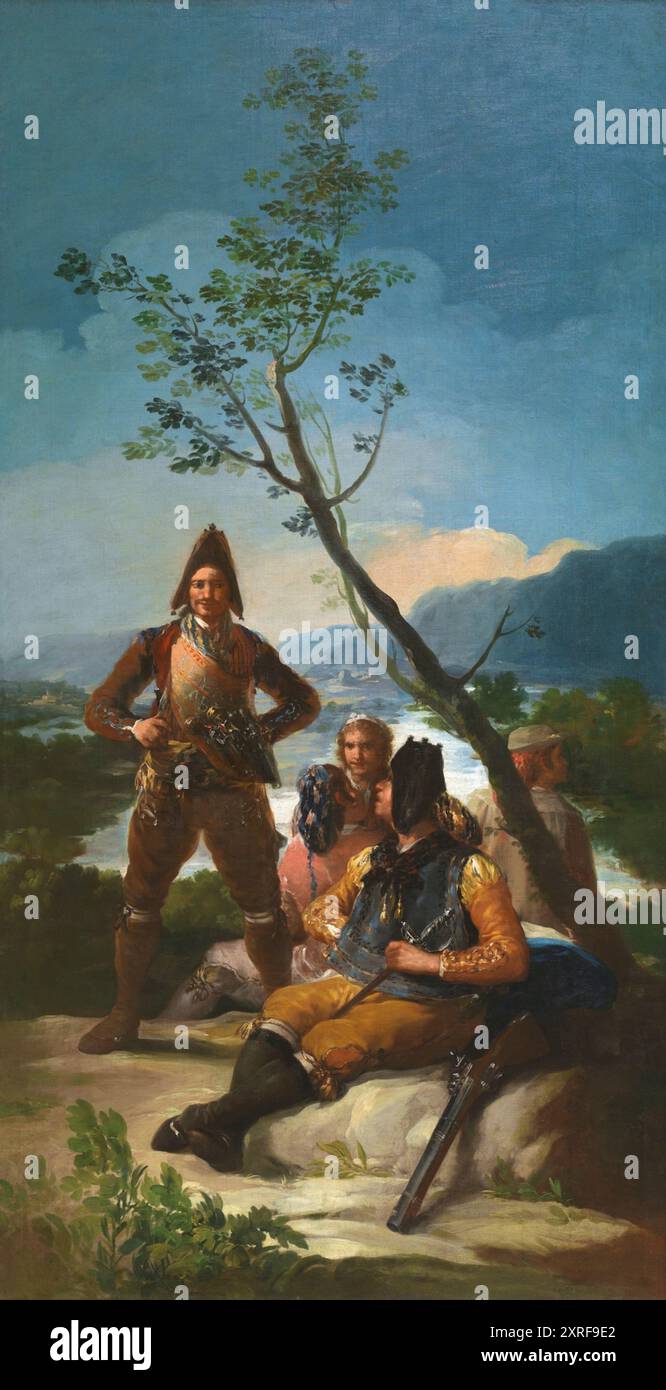 the tobacco guards - painting by Francisco de Goya Stock Photo - Alamy