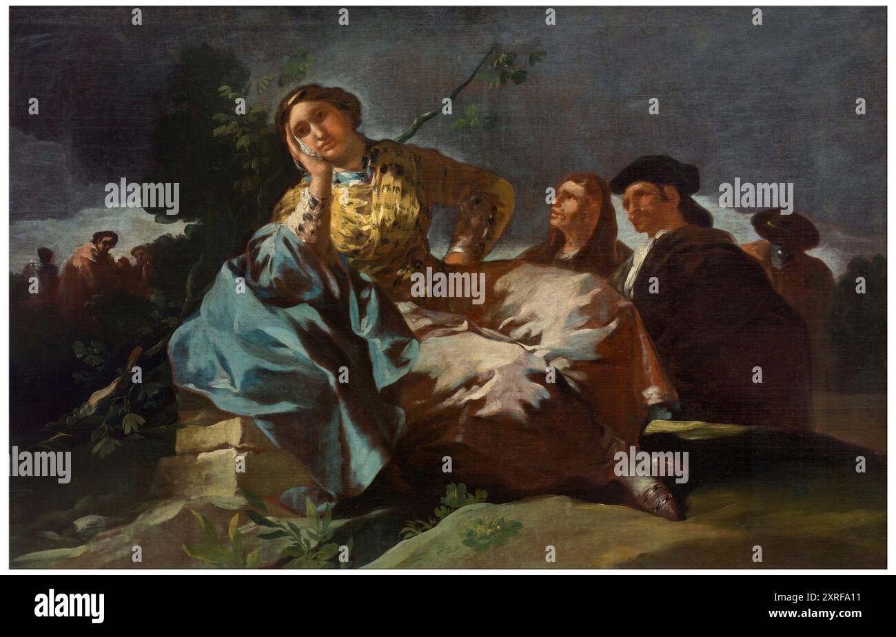 the Rendezvous - painting by Francisco de Goya Stock Photo - Alamy