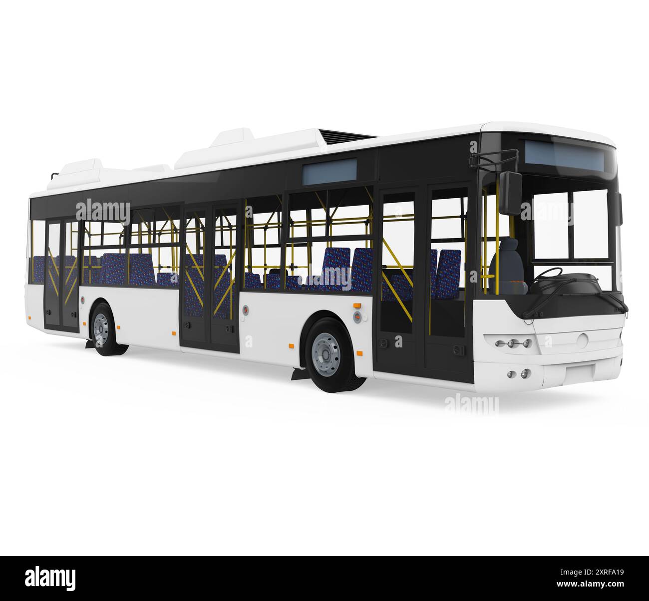 City Bus Isolated Stock Photo - Alamy